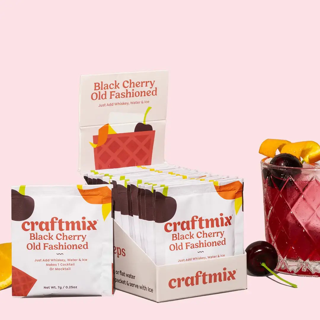 Craftmix - Black Cherry Old Fashioned Cocktail Mixer - 24ct Caddy ...