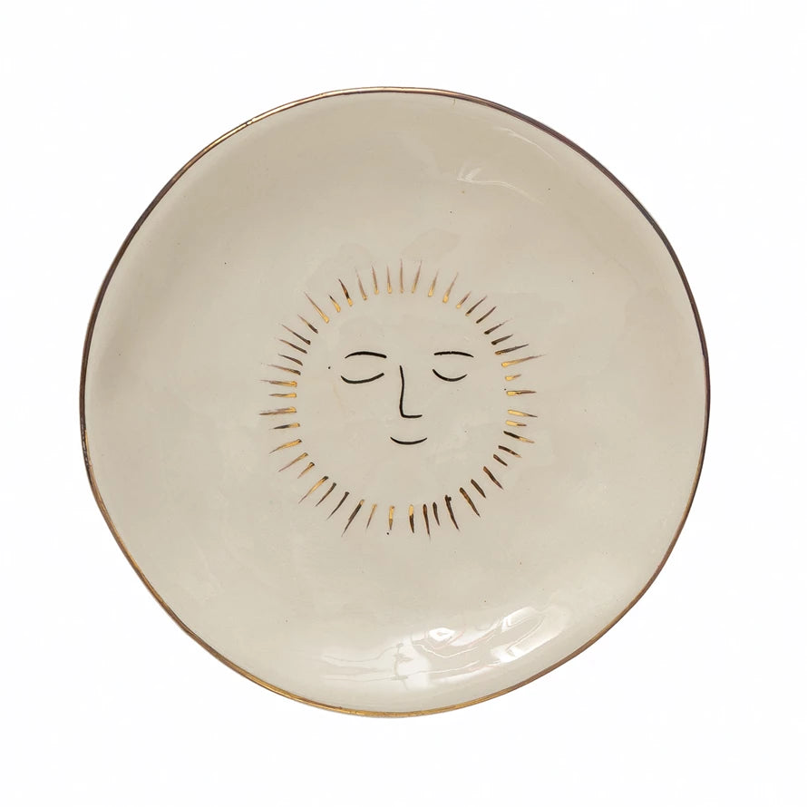 Creative Co-Op- Stoneware Plate with Sun – dwell New Haven
